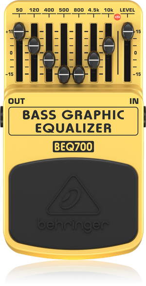 Behringer BEQ700 Bass Graphic Equalizer Pedal Shape | DevMusical