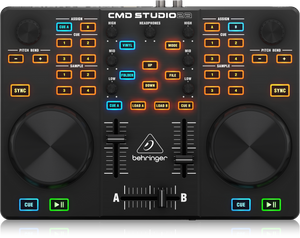 Behringer CMD Studio 2A Ultra-Portable Dual Deck DJ MIDI Controller ...